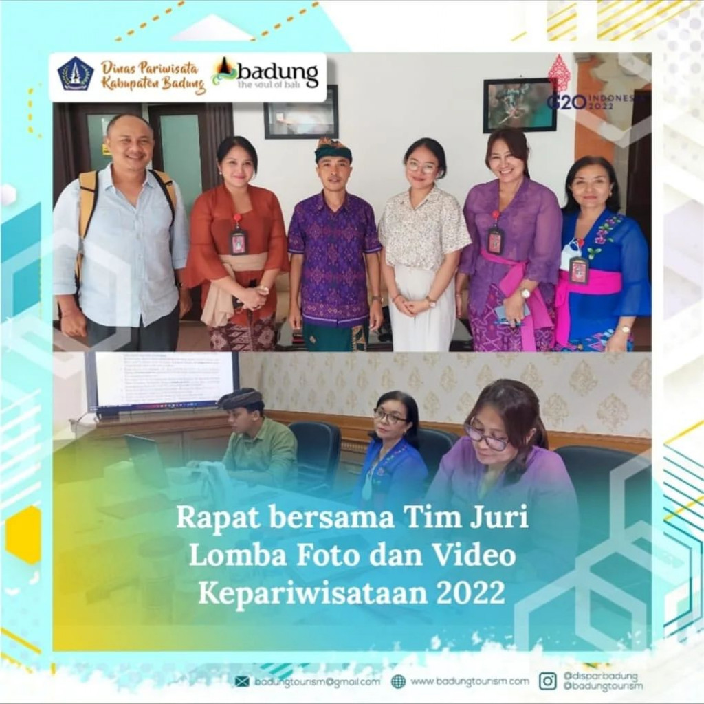 Rapat Bersama Tim Juri Lomba Foto dan Vidio Kepariwisataan 2022 ...